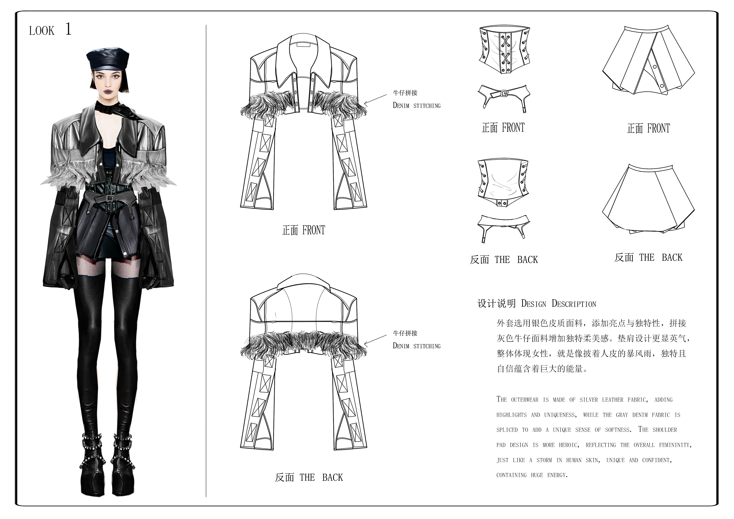 Entry: A storm in human clothing – Real Leather Design Competitions