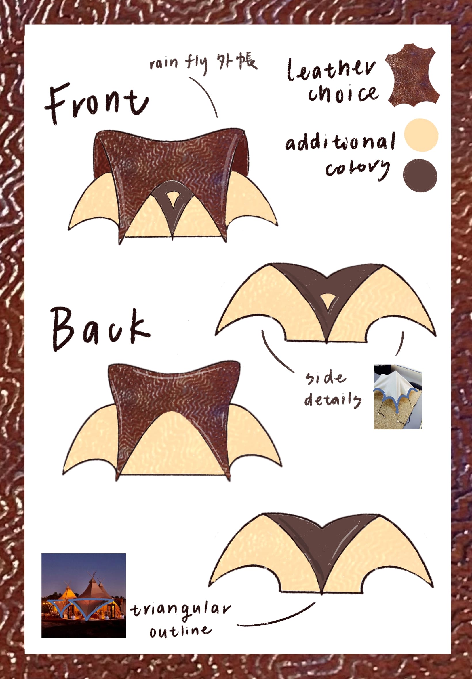 Entry: Camping Tent – Real Leather Design Competitions