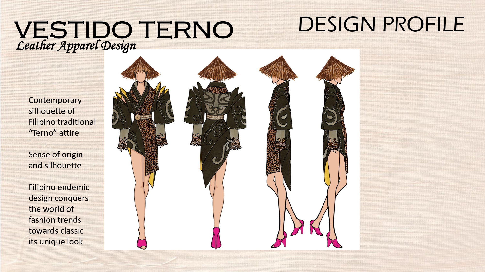 Entry: VESTIDO TERNO – Real Leather Design Competitions