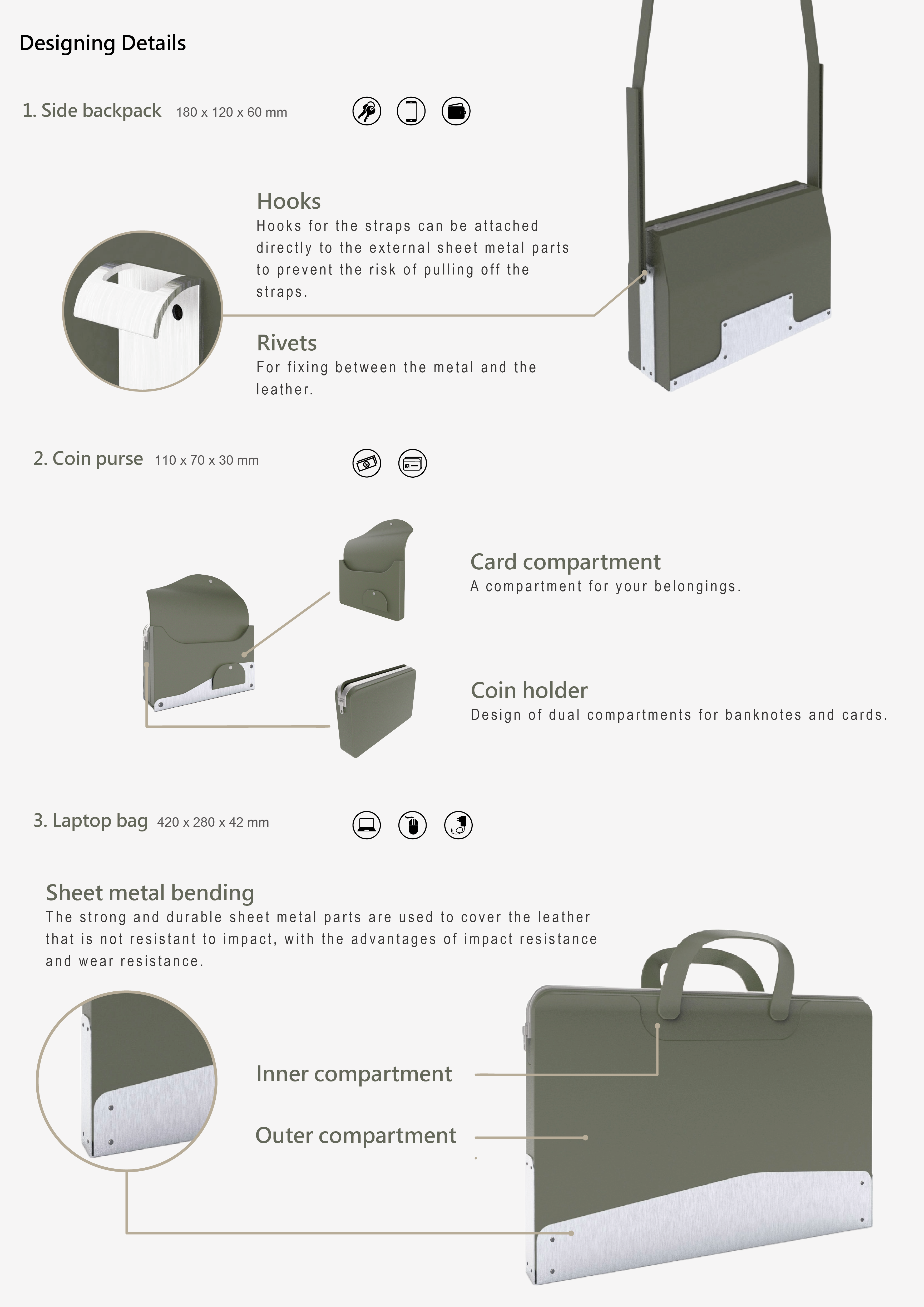 Entry: Sheet Metal Bags Design – Real Leather Design Competitions